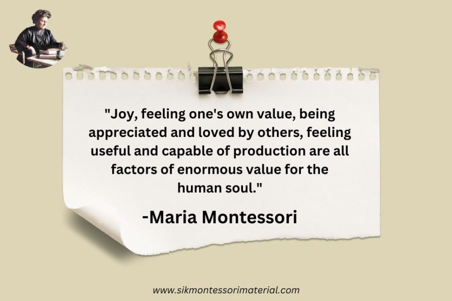 30 Inspirational Maria Montessori Quotes - SIK Montessori Material