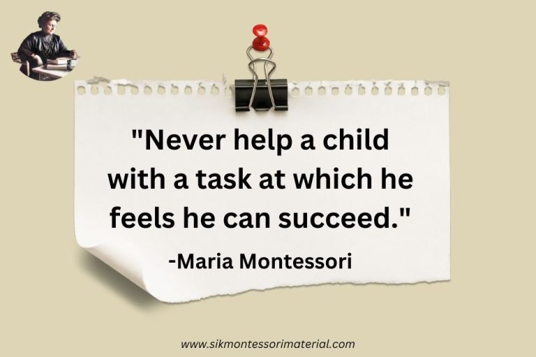30 Inspirational Maria Montessori Quotes - SIK Montessori Material