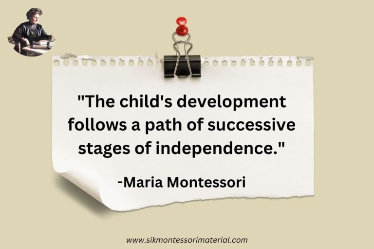 30 Inspirational Maria Montessori Quotes - SIK Montessori Material