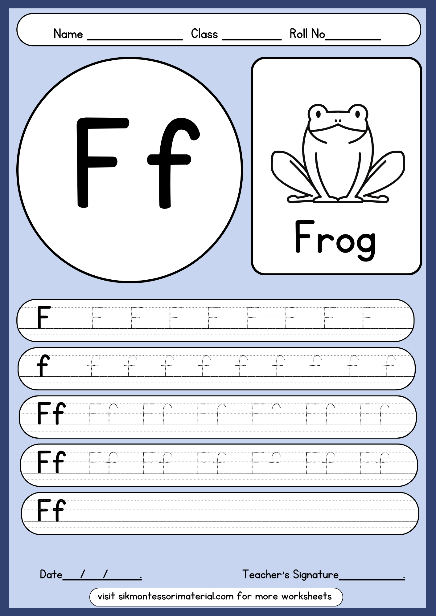 A4 Size Printable Alphabets Tracing Worksheets A to Z - SIK Montessori ...