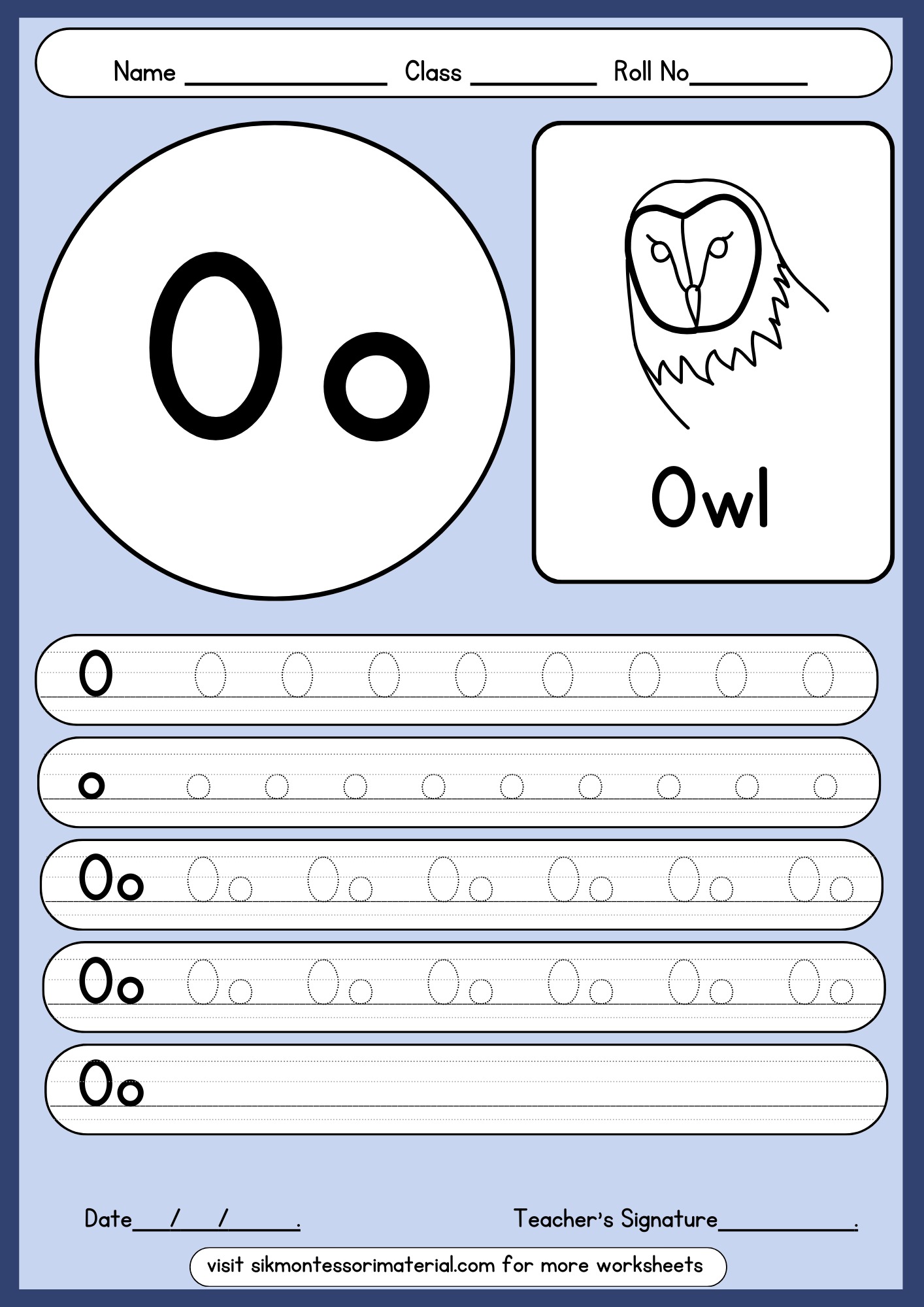 A4 Size Printable Alphabets Tracing Worksheets A to Z - SIK Montessori ...