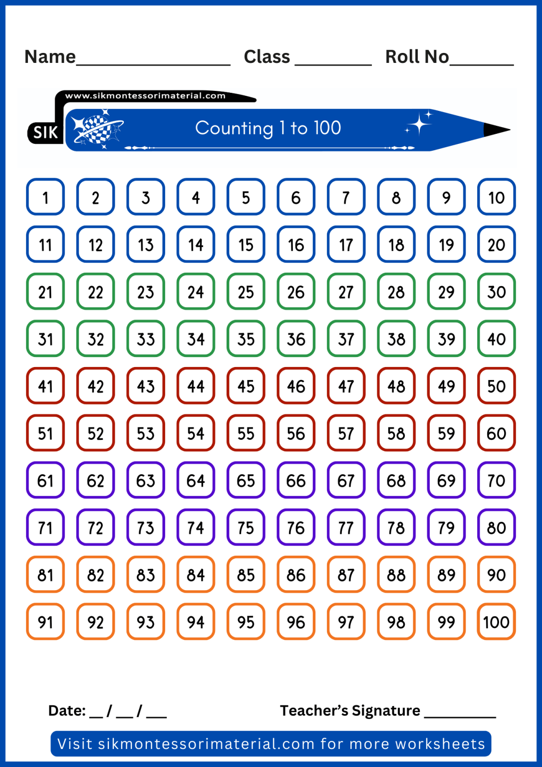 Download Free Number Tracing and Counting Writing Worksheets - SIK ...