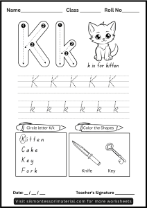 Alphabets Tracing & Letter Recognition Worksheets for Montessori - SIK ...